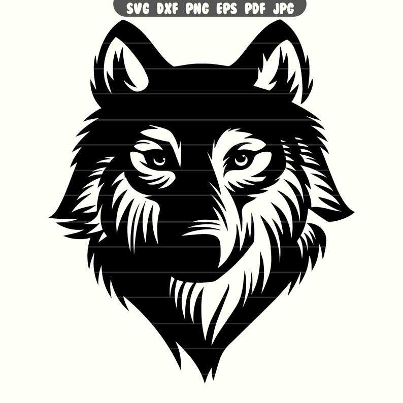Lobo SVG, Lobo DXF, Lobo PNG, Lobo Clipart, Archivo de corte de lobo ...