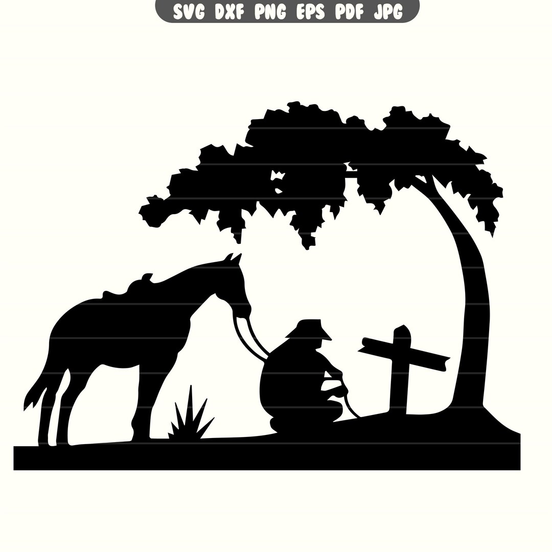 Cowboy Praying SVG, Cowboy Praying DXF, Cowboy Praying PNG, Cowboy ...