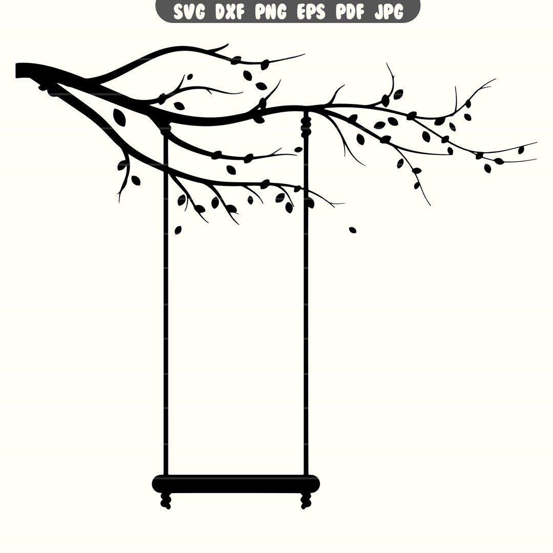 Tree Swing SVG, Tree Swing DXF, Tree Swing PNG, Tree Swing Clipart ...