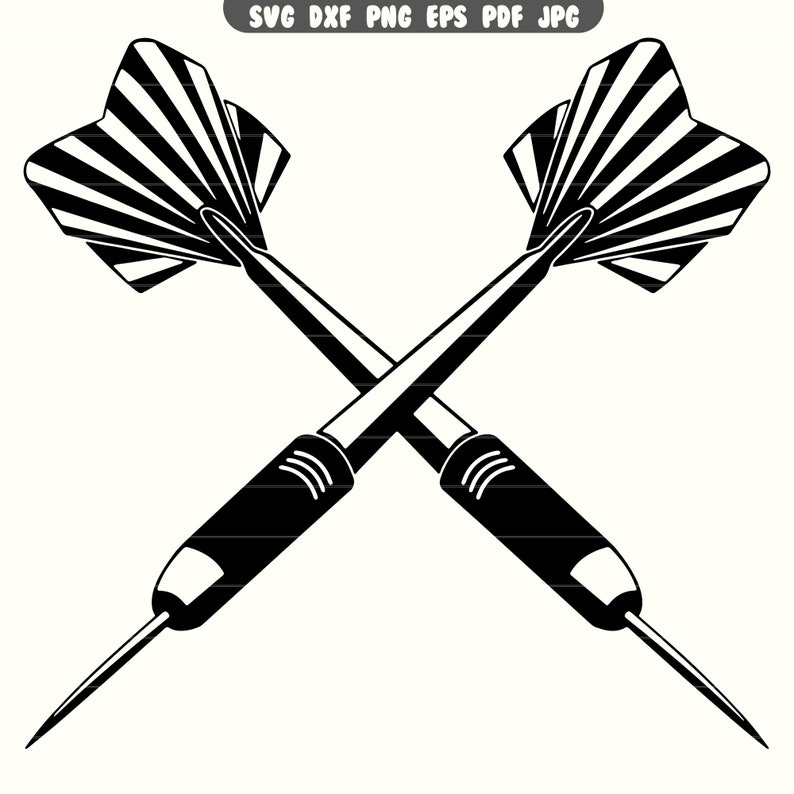 Darts SVG, Darts DXF, Darts PNG, Darts Clipart, Darts Cut File Instant ...