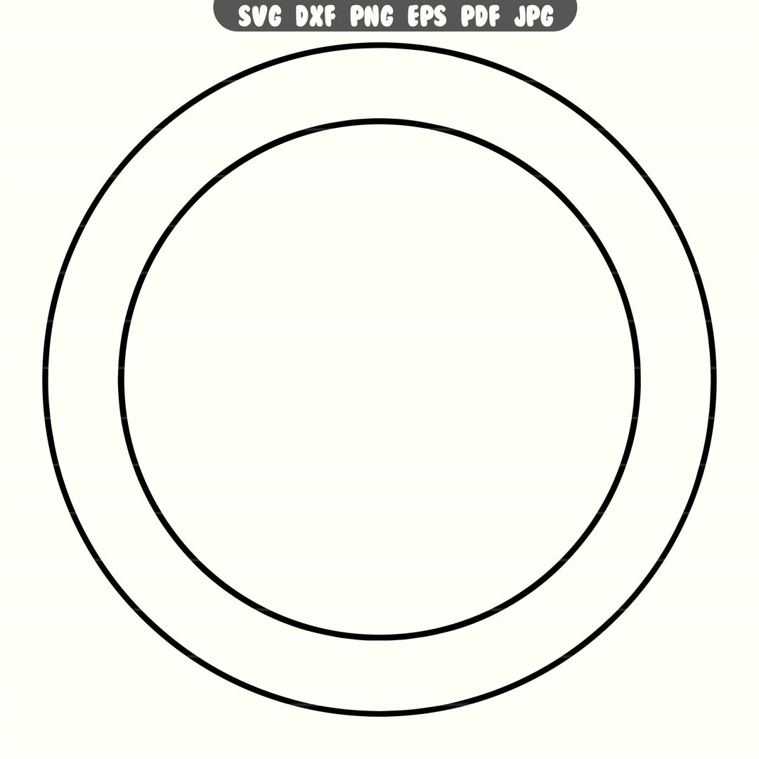 Circle Frame SVG, Circle Frame DXF, Circle Frame PNG, Circle Frame ...
