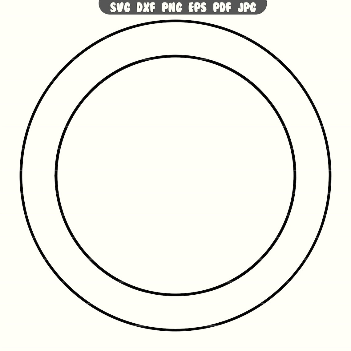 Circle Frame SVG, Circle Frame DXF, Circle Frame PNG, Circle Frame ...