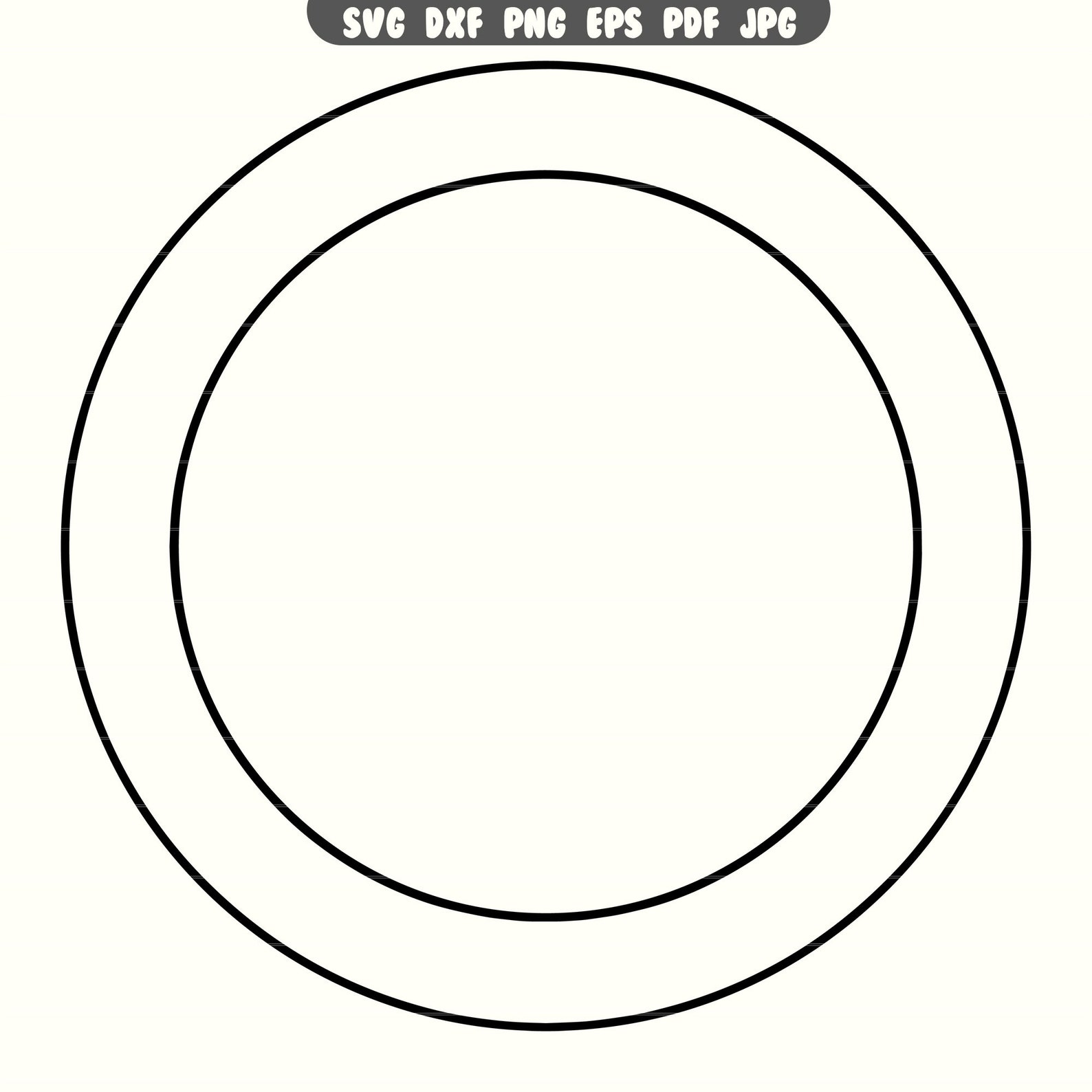 Circle Frame SVG, Circle Frame DXF, Circle Frame PNG, Circle Frame ...