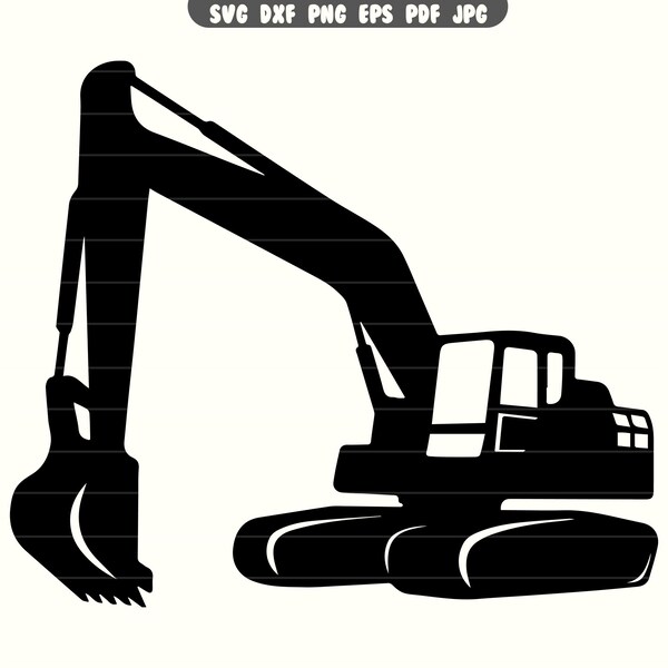 Excavator Svg - Etsy