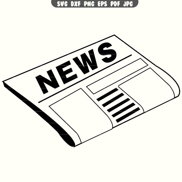 Newspaper Svg - Etsy