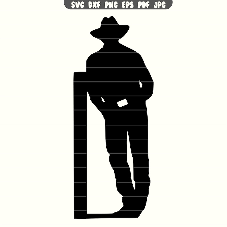 Cowboy SVG, Cowboy DXF, Cowboy PNG, Cowboy Cut File, Cowboy Clipart ...