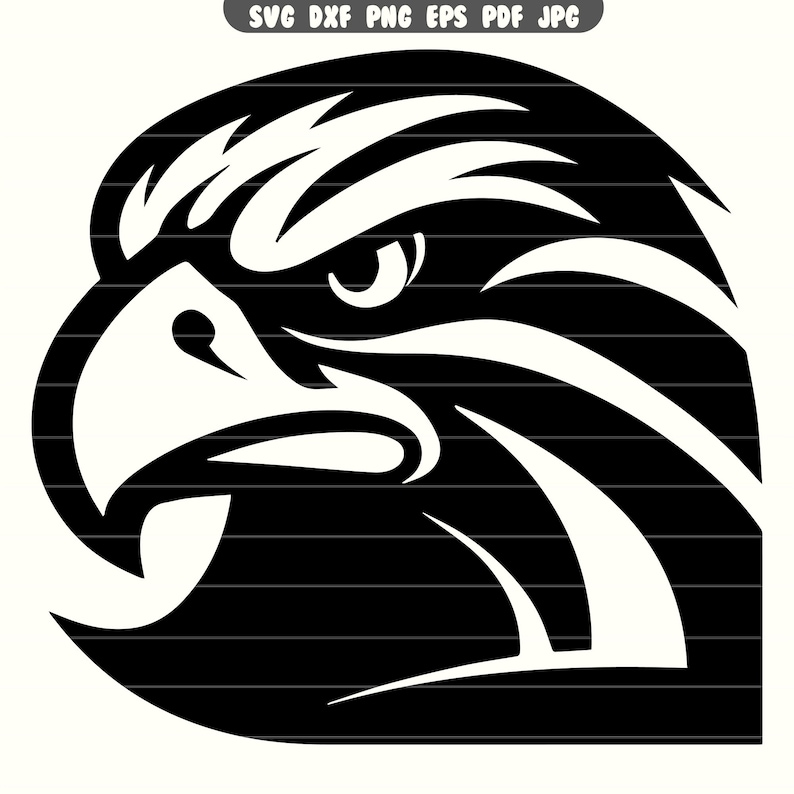 Hawk Head SVG, Hawk Svg, Hawk DXF, Hawk PNG, Hawk Clipart, Hawk Cut ...