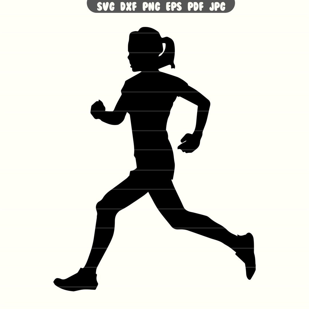 Female Runner SVG, Female Runner DXF, Female Runner PNG, Female Runner ...
