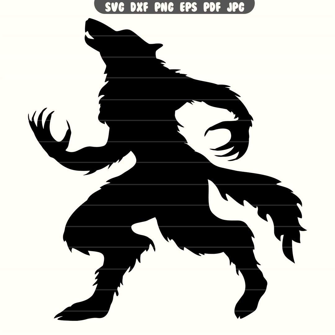 Werewolf SVG, Werewolf DXF, Werewolf PNG, Werewolf Clipart, Werewolf ...