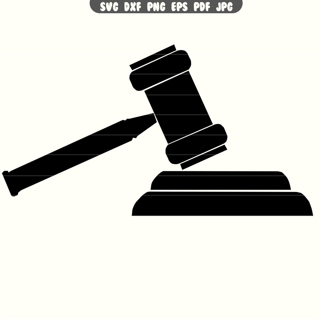 Gavel SVG, Gavel DXF, Gavel PNG, Gavel Clipart, Gavel Cut File Instant ...