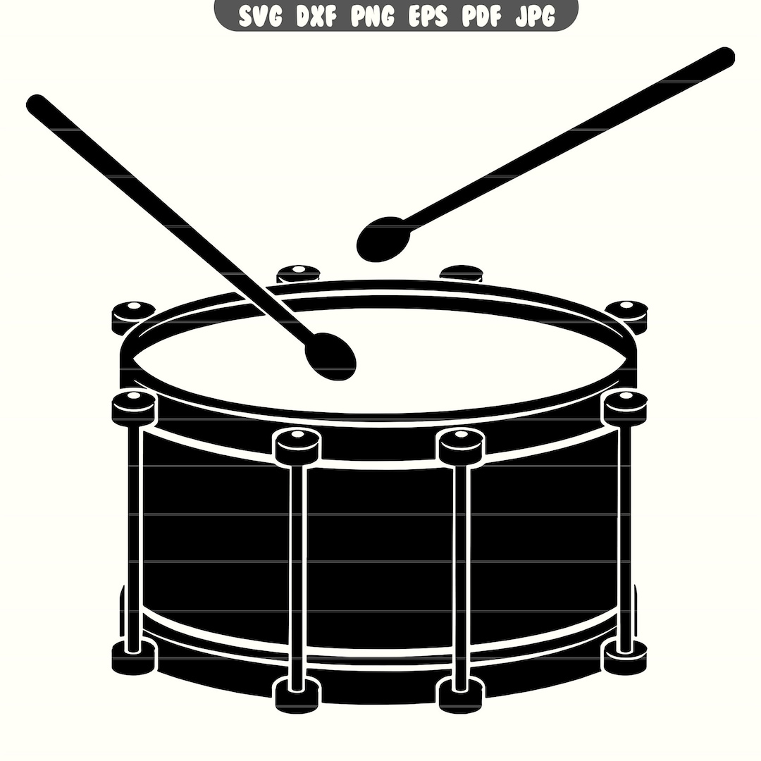 Drum SVG, Drum DXF, Drum PNG, Drum Clipart, Drum Cut File Instant ...