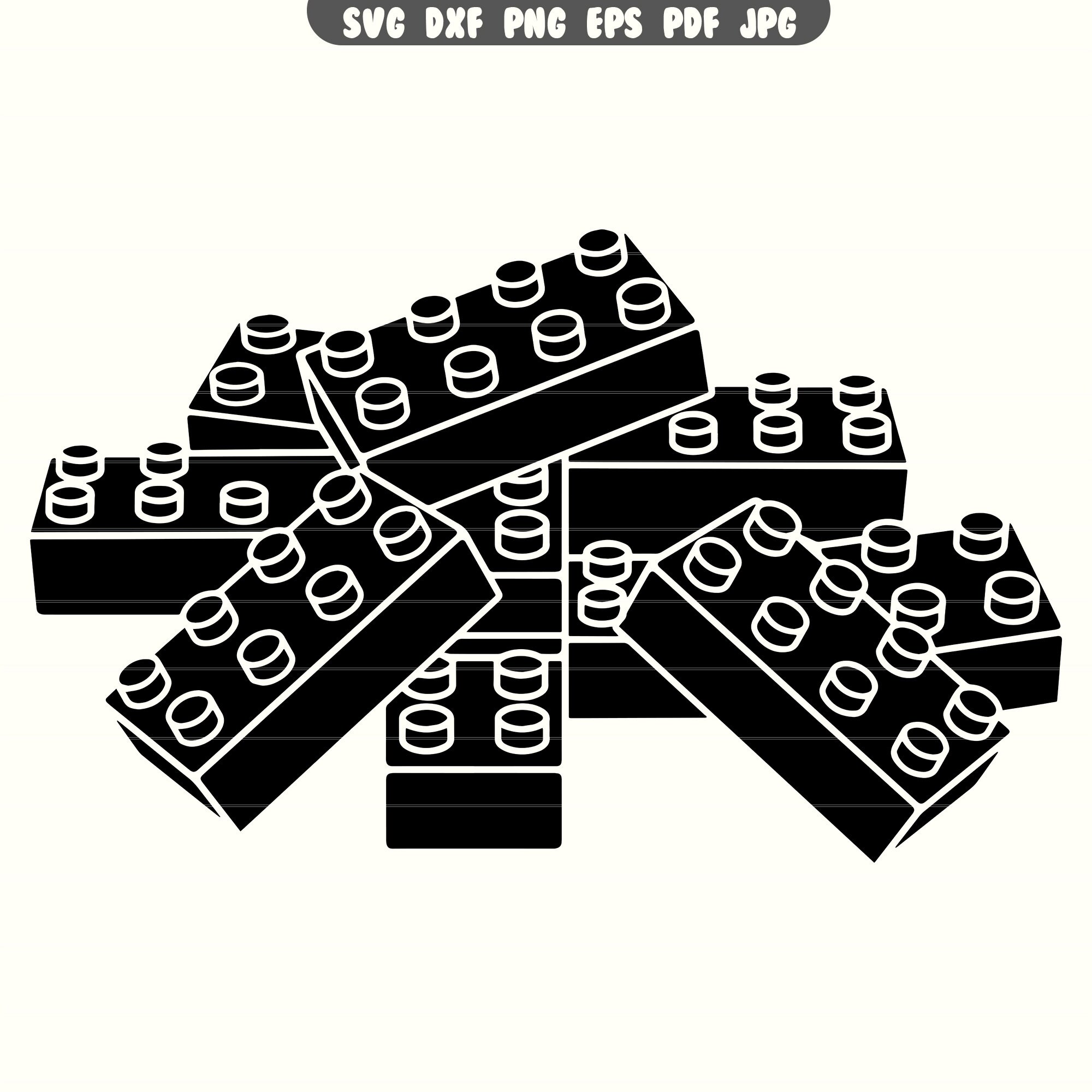 Building Blocks SVG Creative Building Blocks DXF Playful Blocks PNG ...