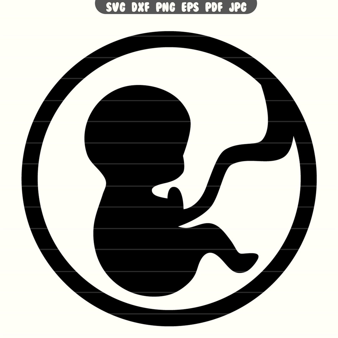 Fetus SVG, Fetus DXF, Fetus PNG, Fetus Clipart, Fetus Cut File Instant ...