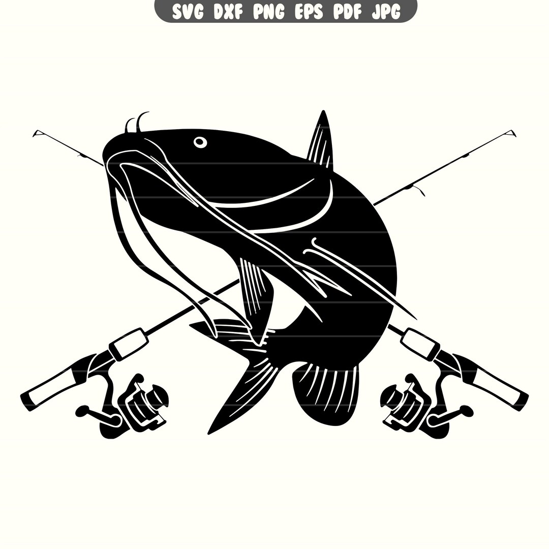 Catfish SVG, Catfish DXF, Catfish PNG, Catfish Clipart, Catfish Cut ...