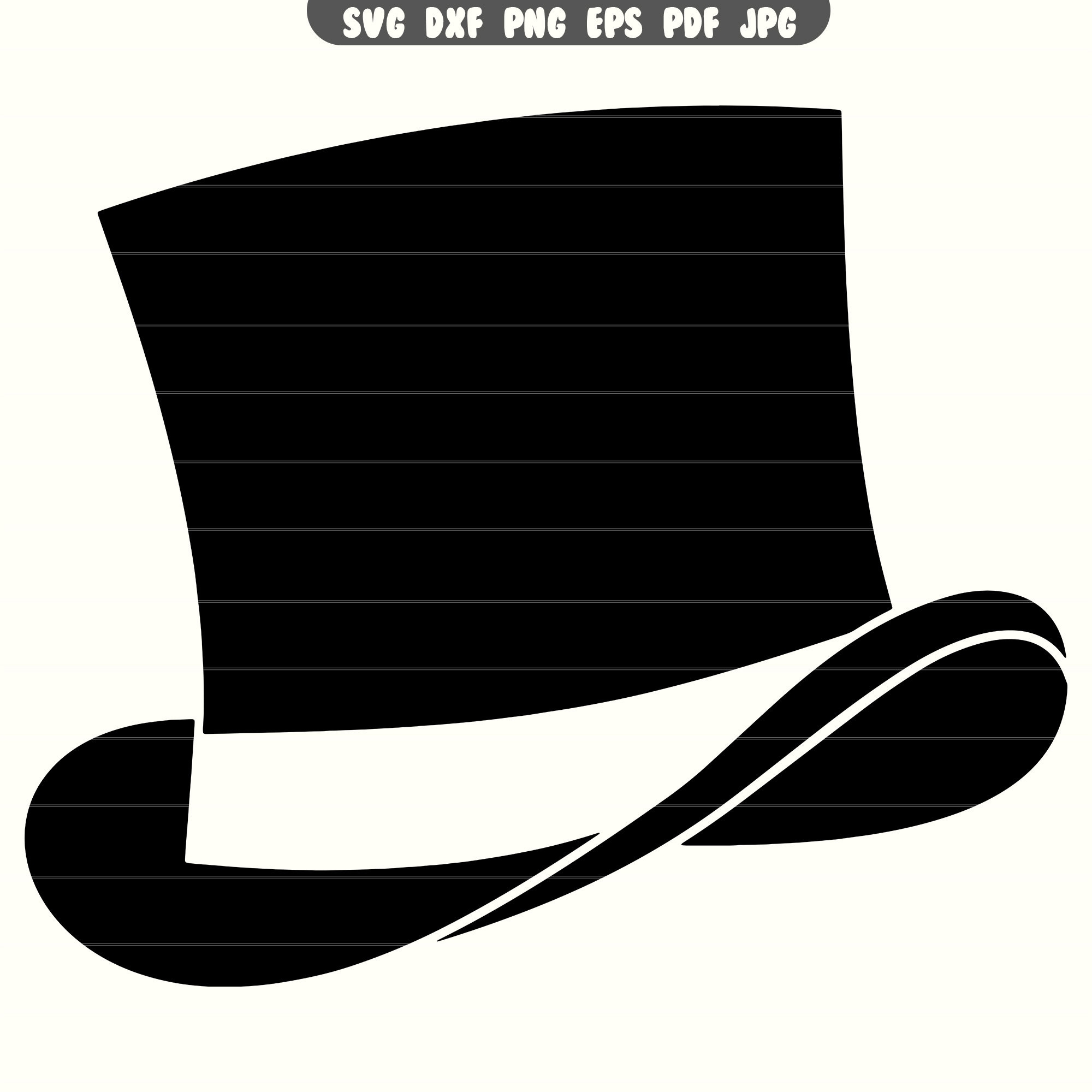 Top Hat SVG, Top Hat DXF, Top Hat PNG, Top Hat Clipart, Top Hat Cut ...