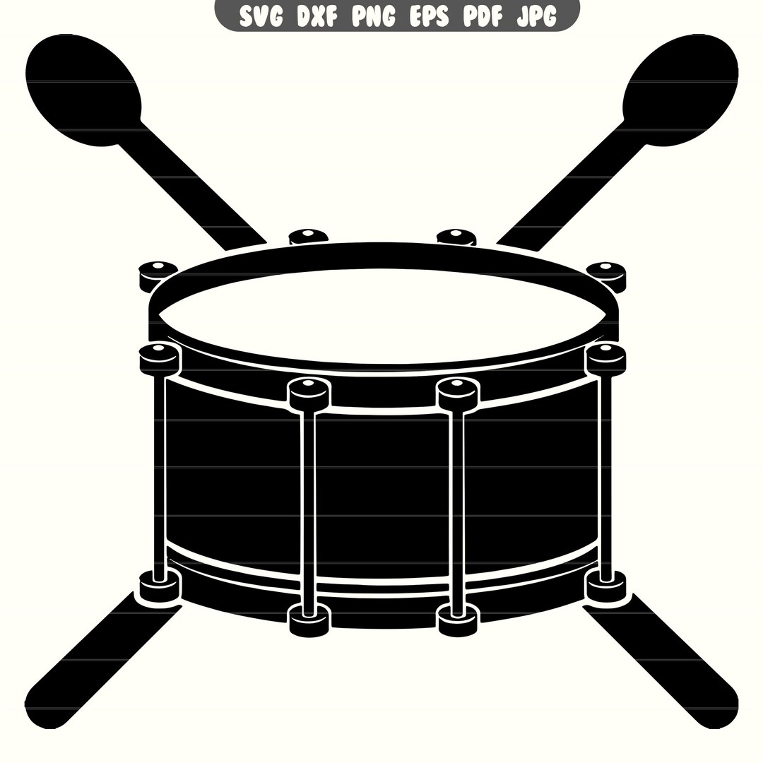 Drum SVG, Drum DXF, Drum PNG, Drum Clipart, Drum Cut File Instant ...