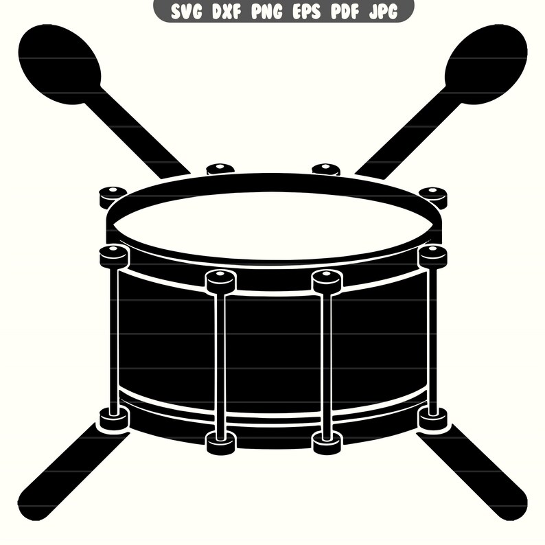 Drum SVG, Drum DXF, Drum PNG, Drum Clipart, Drum Cut File Instant ...