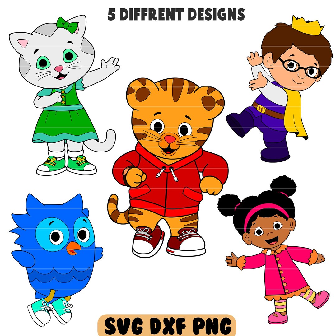 Daniel Tiger Bundle Daniel Tiger Svg, Daniel Tiger Dxf, Daniel Tiger ...