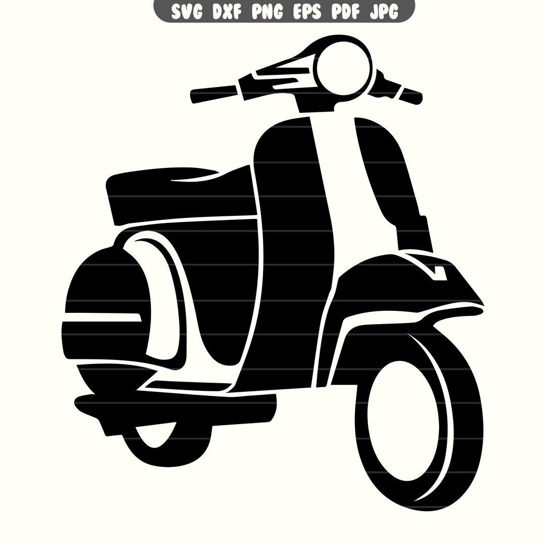 Scooter SVG, Scooter DXF, Scooter PNG, Scooter Cut File, Scooter ...