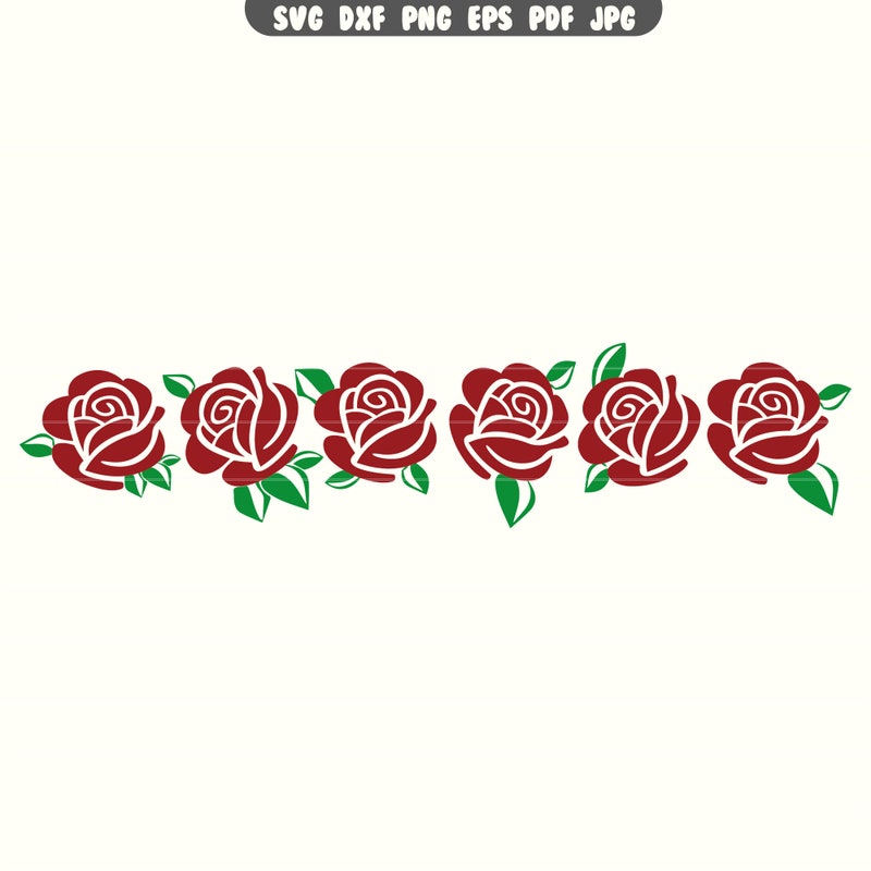 Rose Border - Etsy