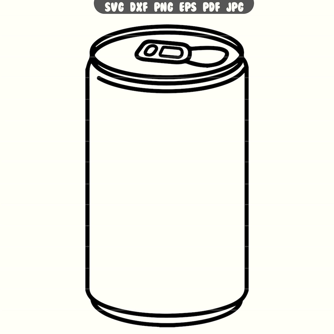 Soda Can SVG, Soda Can DXF, Soda Can PNG, Soda Can Clipart, Soda Can ...