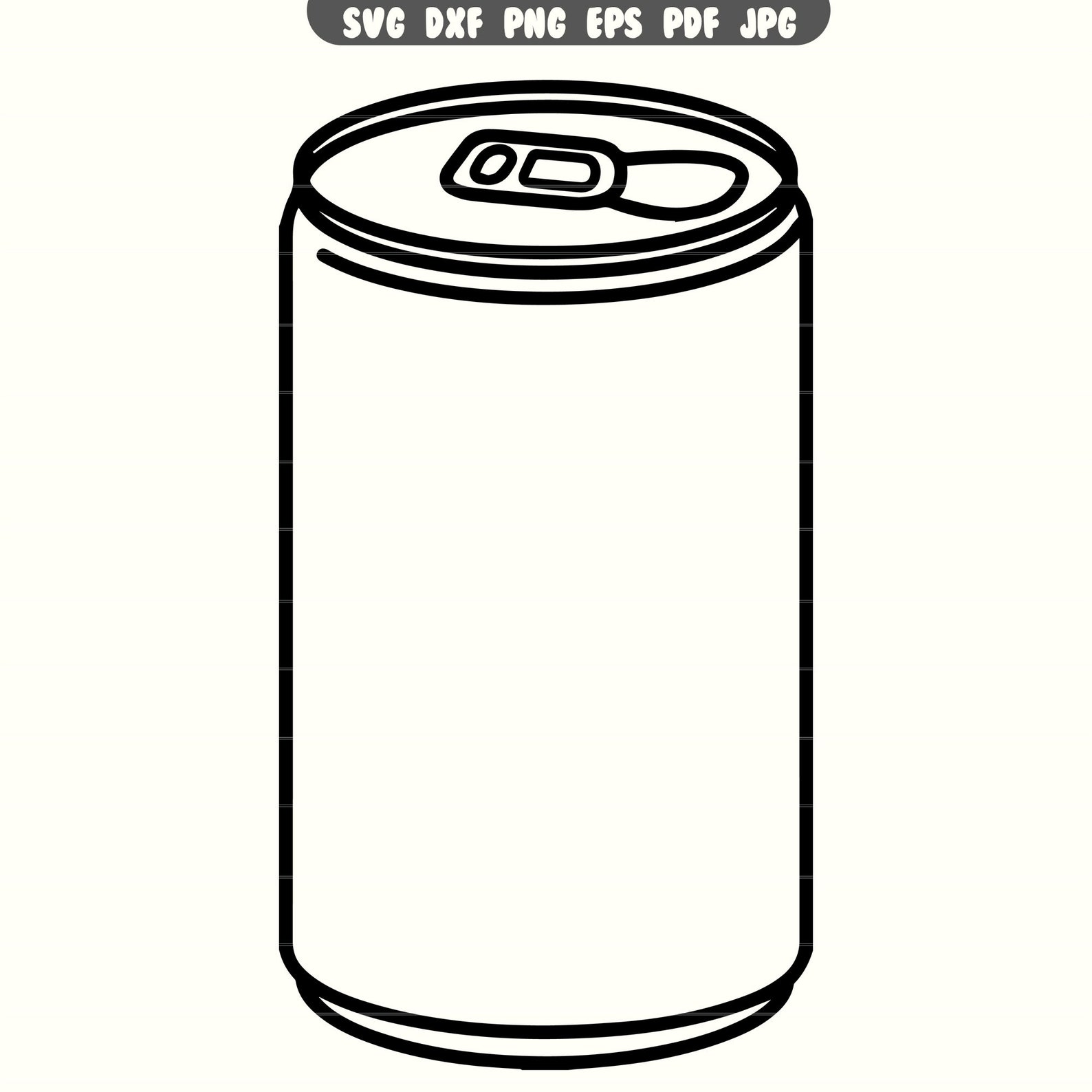 Soda Can SVG, Soda Can DXF, Soda Can PNG, Soda Can Clipart, Soda Can ...