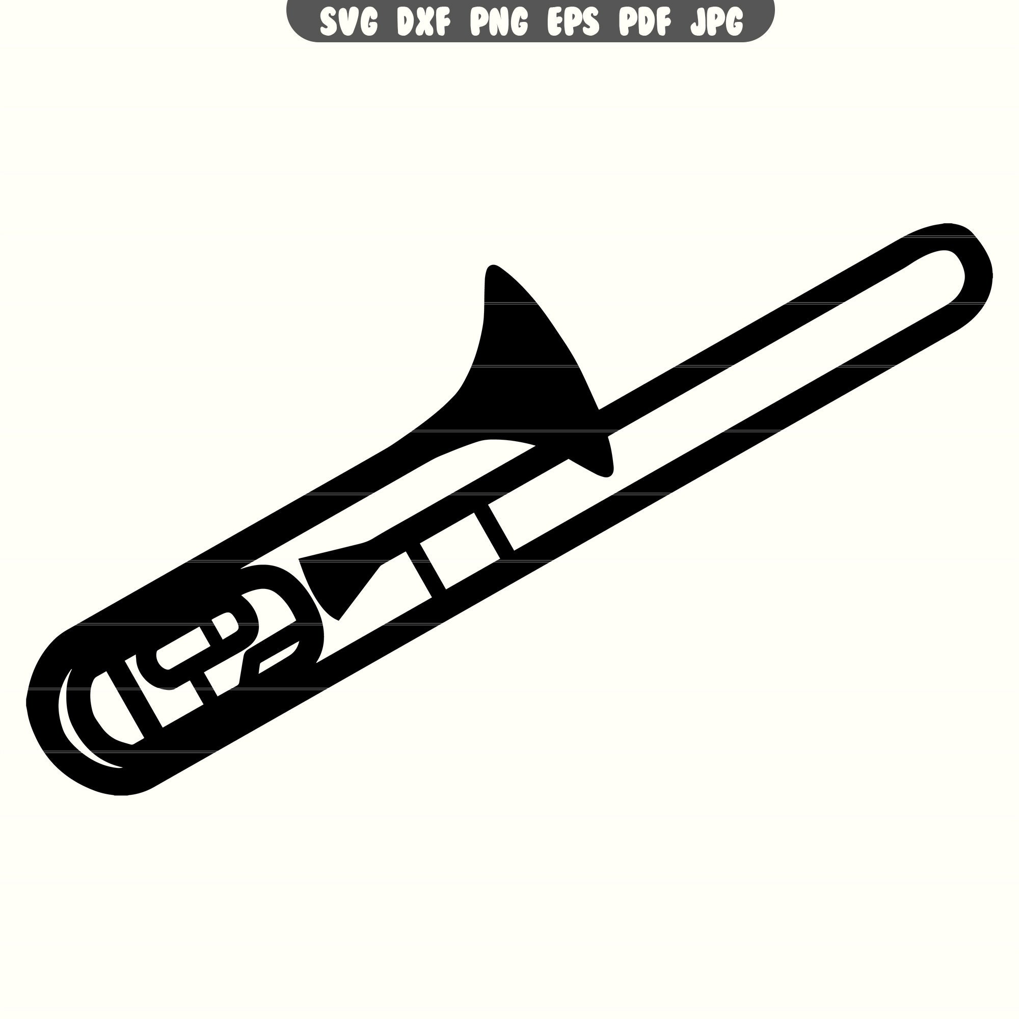 Trumpet SVG, Trumpet DXF, Trumpet PNG, Trumpet Clipart, Trumpet Cut ...