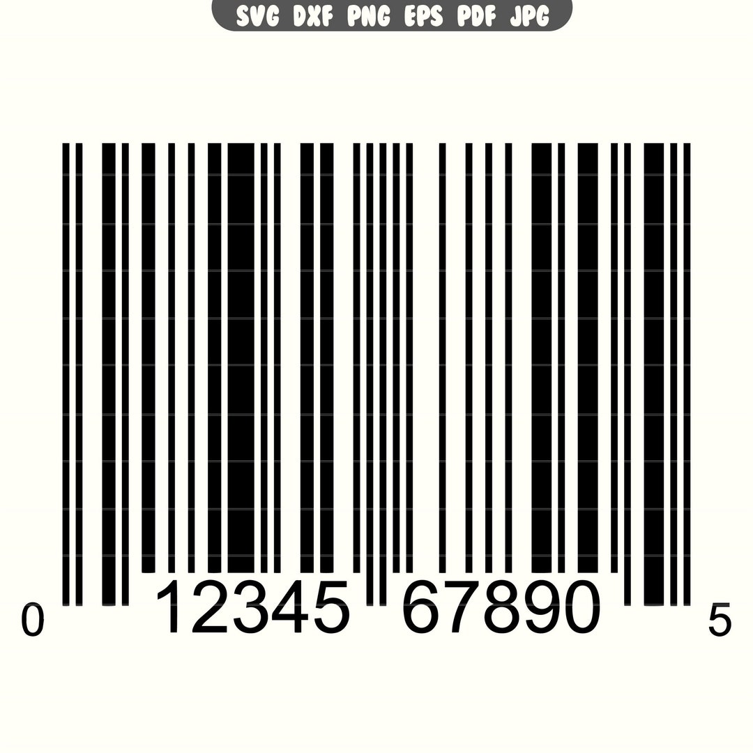 Barcode SVG, Barcode DXF, Barcode PNG, Barcode Clipart, Barcode Cut ...