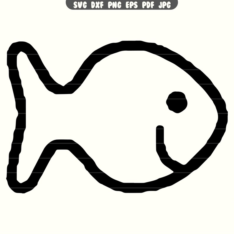 Goldfish Fish Cracker SVG, Fish Cracker DXF, Fish Cracker PNG, Fish ...