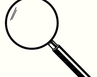 Magnifying Glass SVG, Magnifying Glass Cut File, Magnifying Glass DXF ...