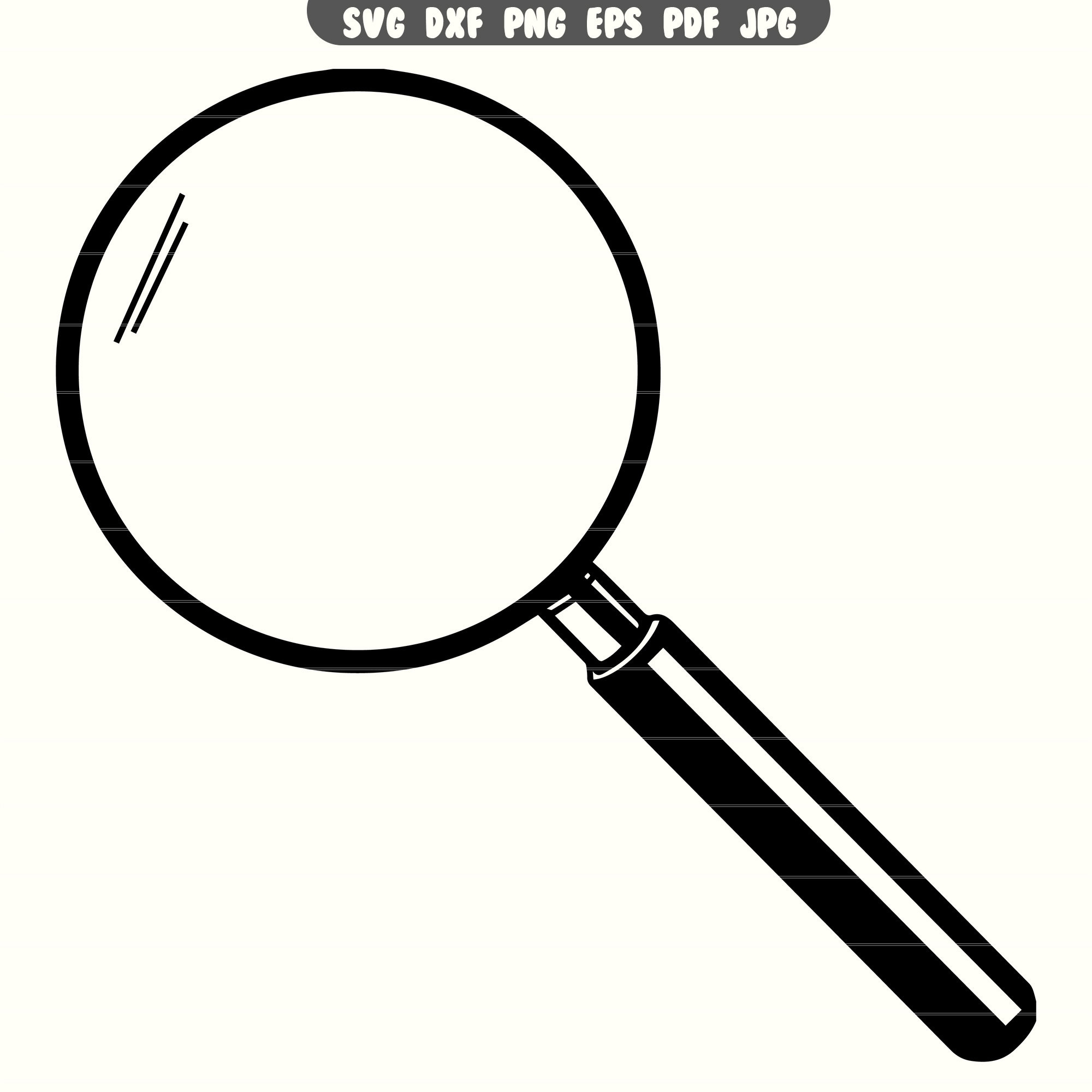 Magnifying Glass SVG, Magnifying Glass DXF, Magnifying Glass PNG ...