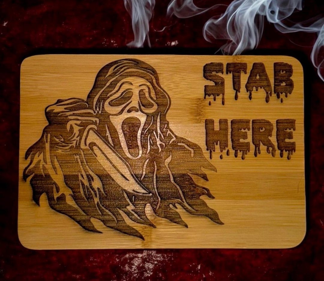 Horror, Ghostface, Scream, Halloween, Cutting Board, Charcuterie Board ...