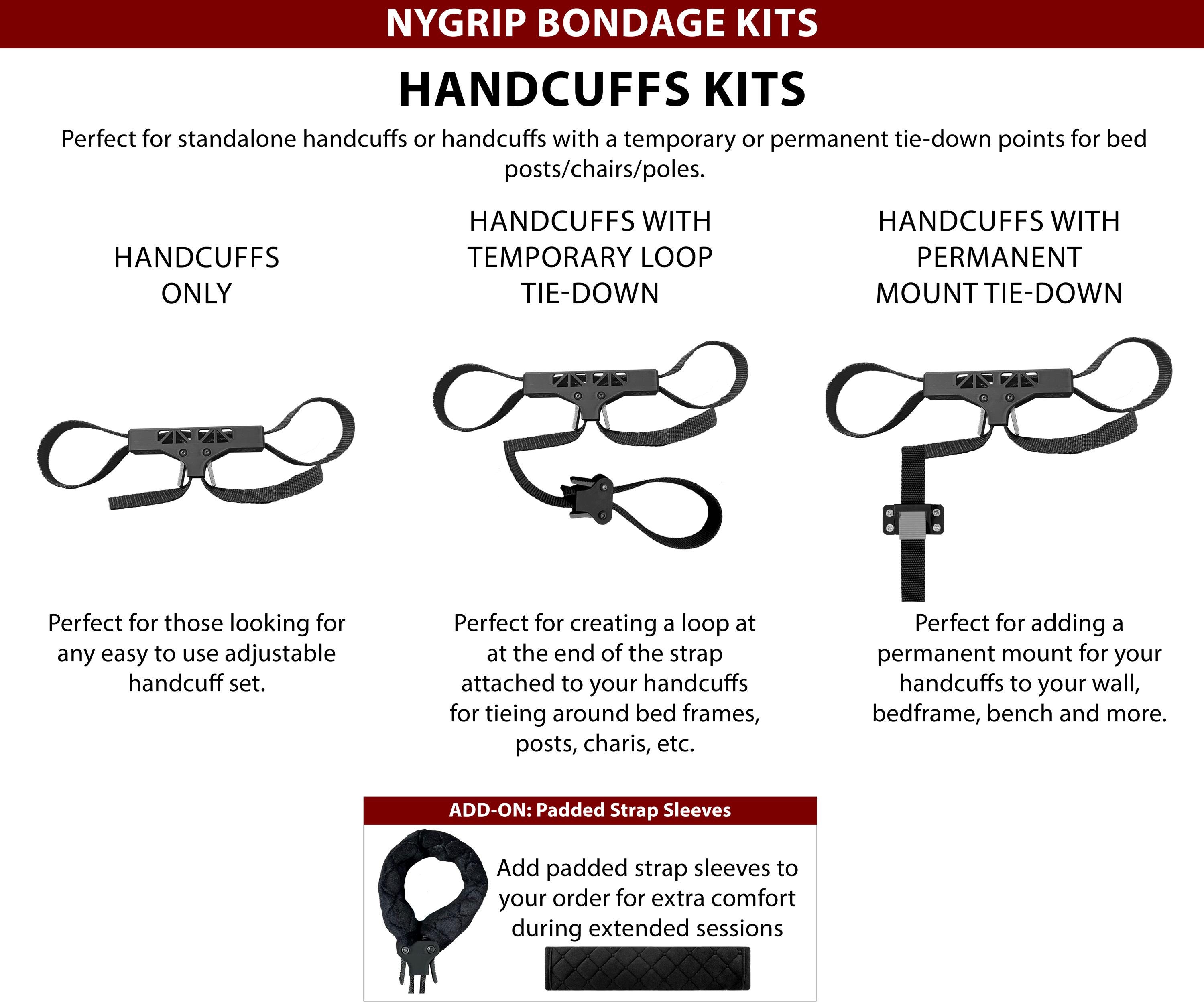 Nygrip - Handcuffs - Quick Set/release Strap Handcuffs - Etsy