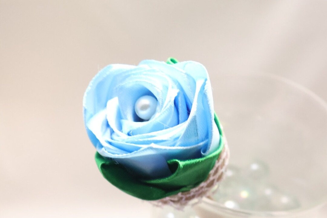 Light Blue Forever Rose Pens With Biege Wrap. These Beautiful Pens Make ...