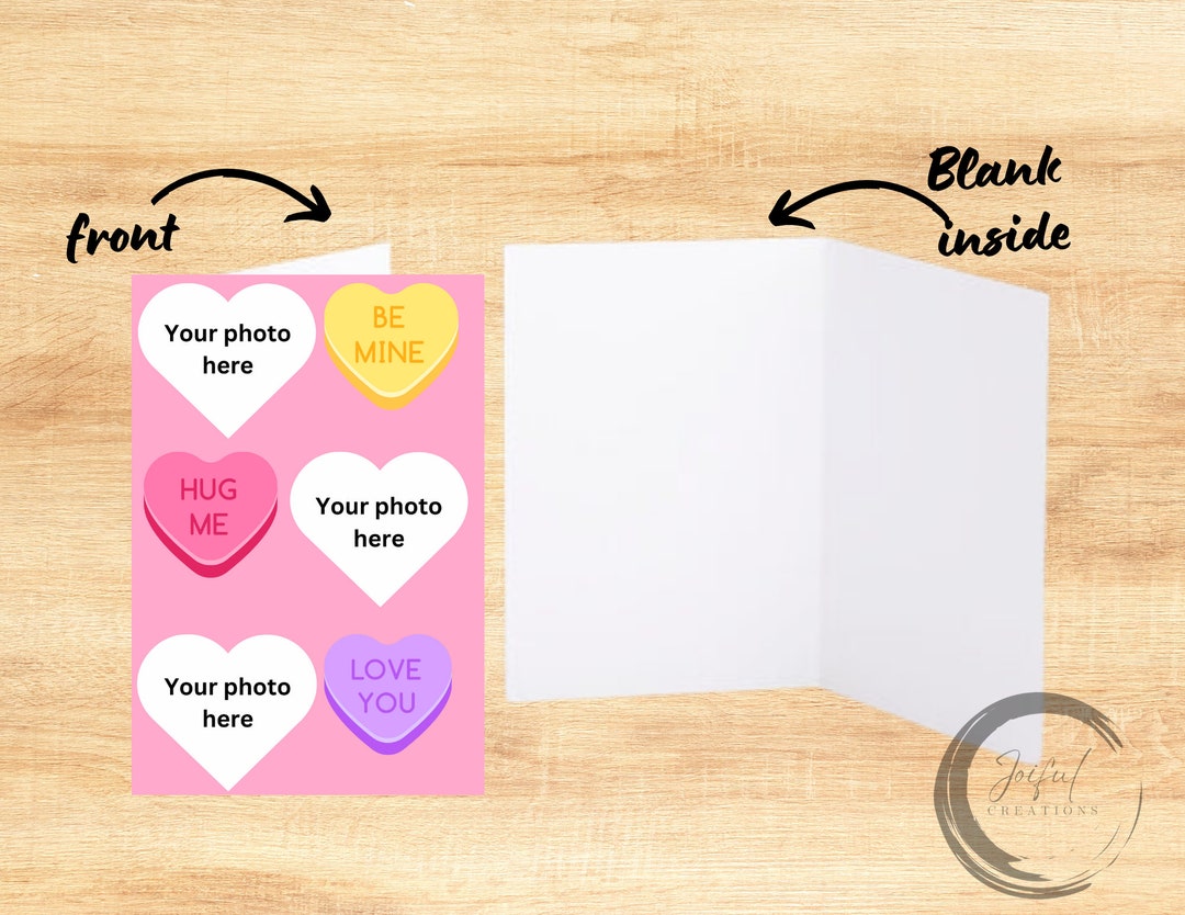 Conversations Heart Valentine's Day Card - Etsy