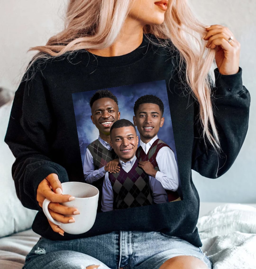Kylian Mbappe Jude Bellingham Vinicius Jr Real Madrid Sweatshirt Step ...