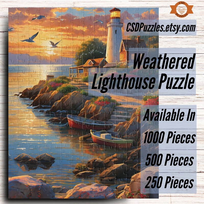 Lighthouse Puzzle - Etsy