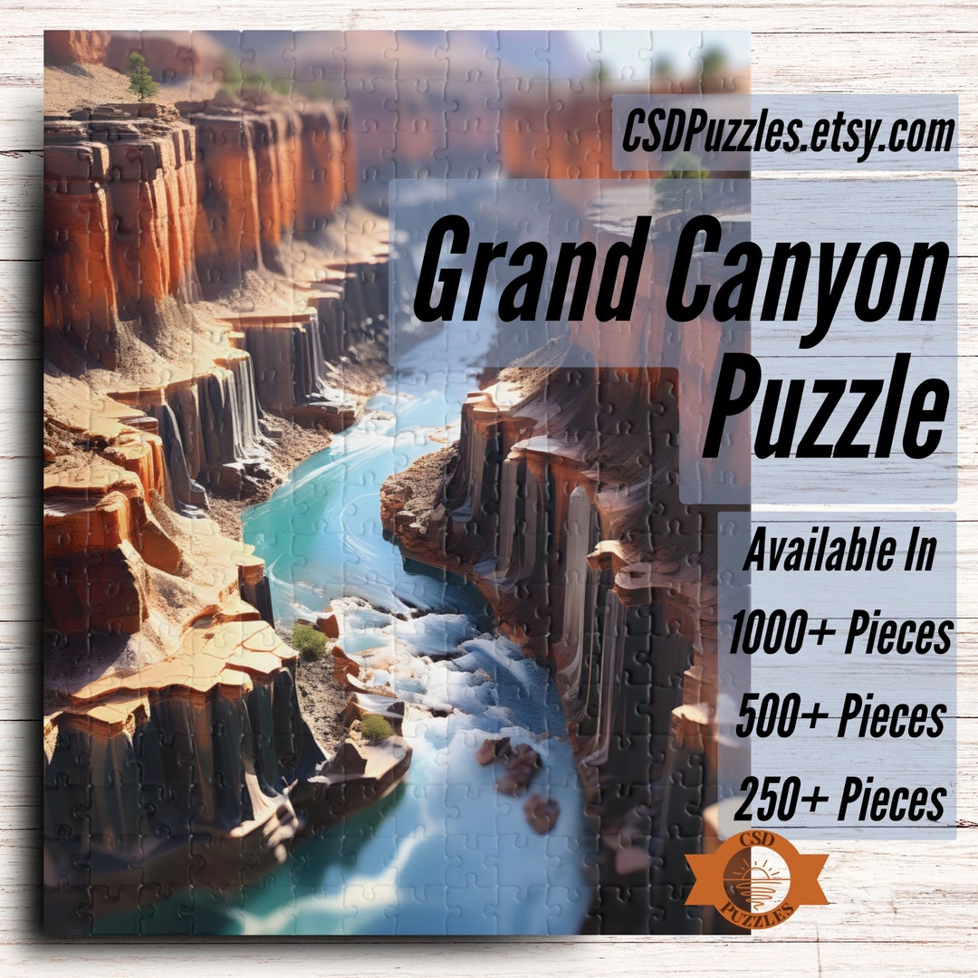 Grand Canyon 1000 Piece Puzzle, Beautiful Landscape of Desert Cliffs ...