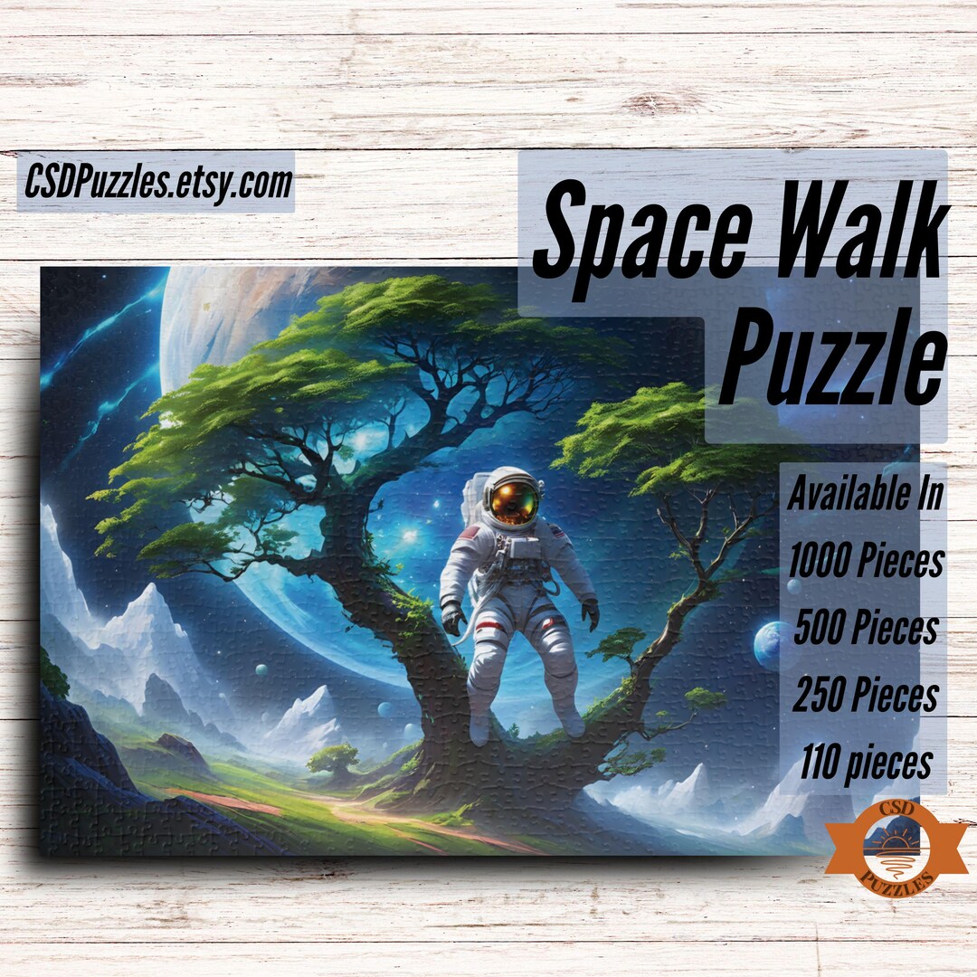 Space Walk 1000 Piece Jigsaw Puzzle, Space Lovers Puzzle, Astronaut ...