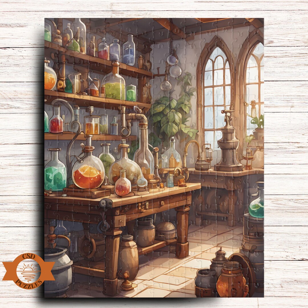 Chemistry Lab Jigsaw Puzzle, Artistic Science Puzzle, Science Gift ...