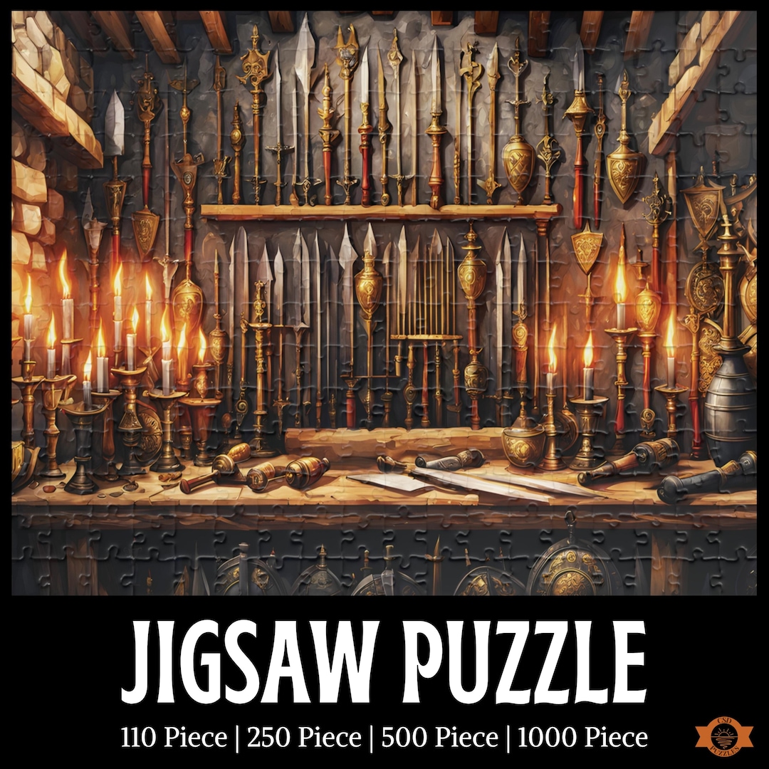 Medieval Armory Jigsaw Puzzle, Ancient Weapons Puzzle, Historical ...