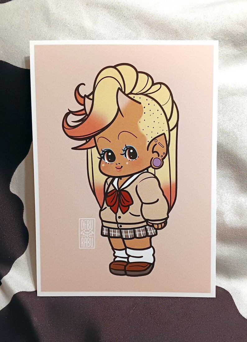 Chibi Gyaru Oni School Girl - Etsy