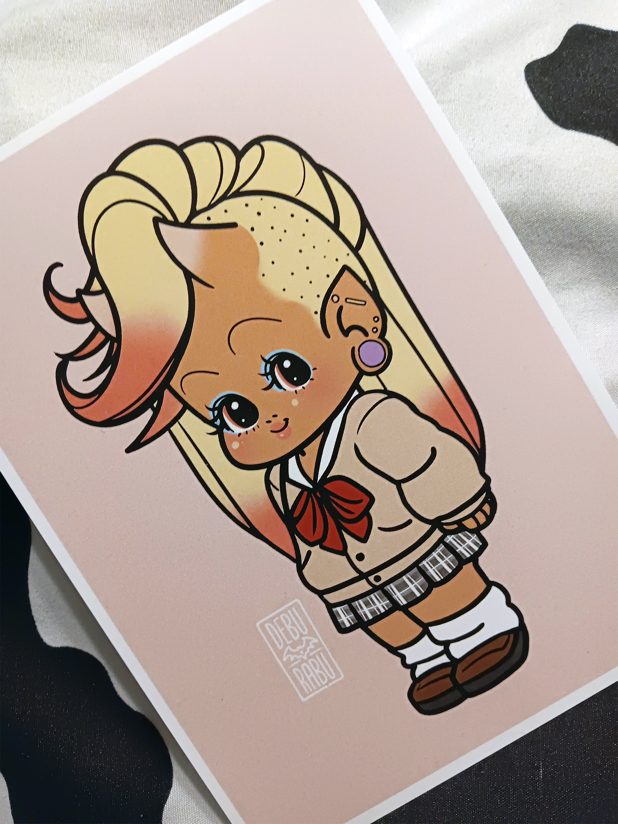 Chibi Gyaru Oni School Girl - Etsy