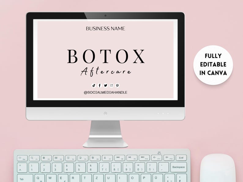 Botox Aftercare Template Editable Botox Business Aftercare Card, Botox ...