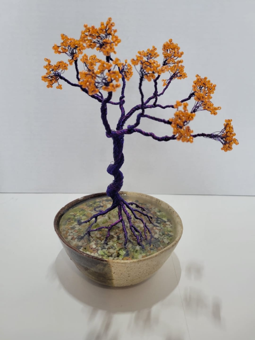 Beautiful Wire Trees, Beaded Wire Trees, Beautiful Wire Art, Copper ...