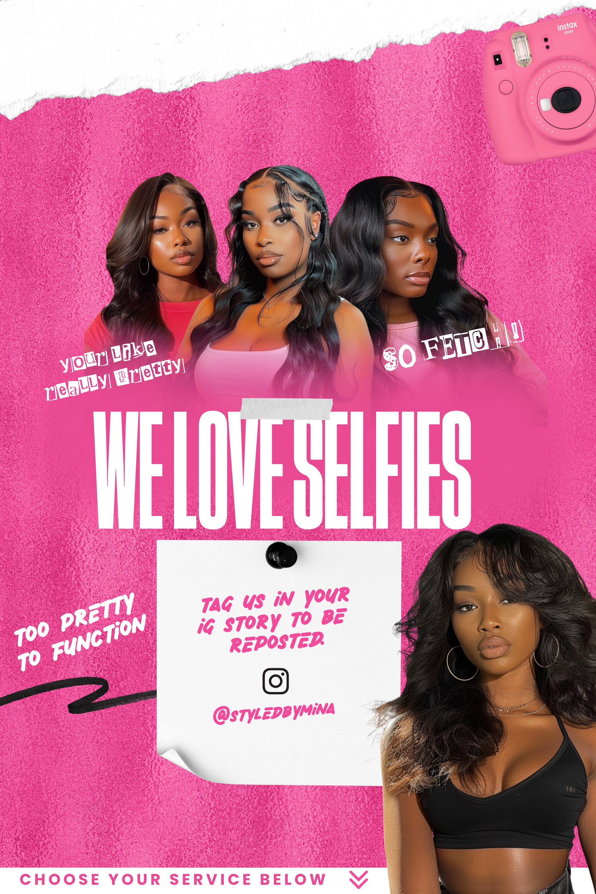 Mean Girls Acuity Scheduling Template | Canva Template | Pink Design ...