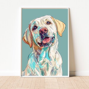 Yellow Lab Wall Art, Digital File Download, Yellow Lab Wall Print ...