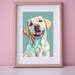 Yellow Lab Wall Art, Digital File Download, Yellow Lab Wall Print ...