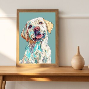 Yellow Lab Wall Art, Digital File Download, Yellow Lab Wall Print ...