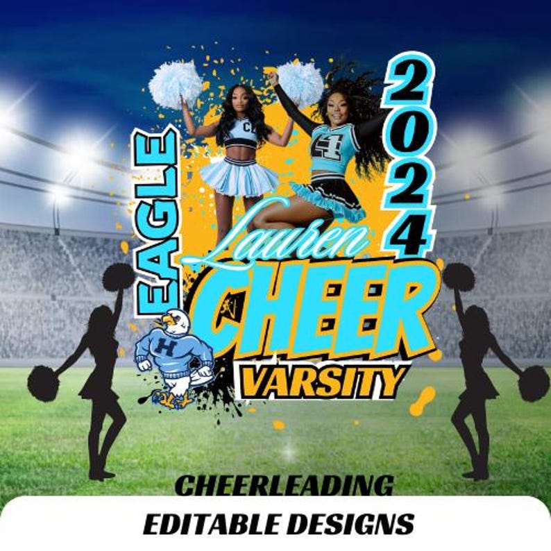 Editable Cheerleading Canva Designs - Etsy